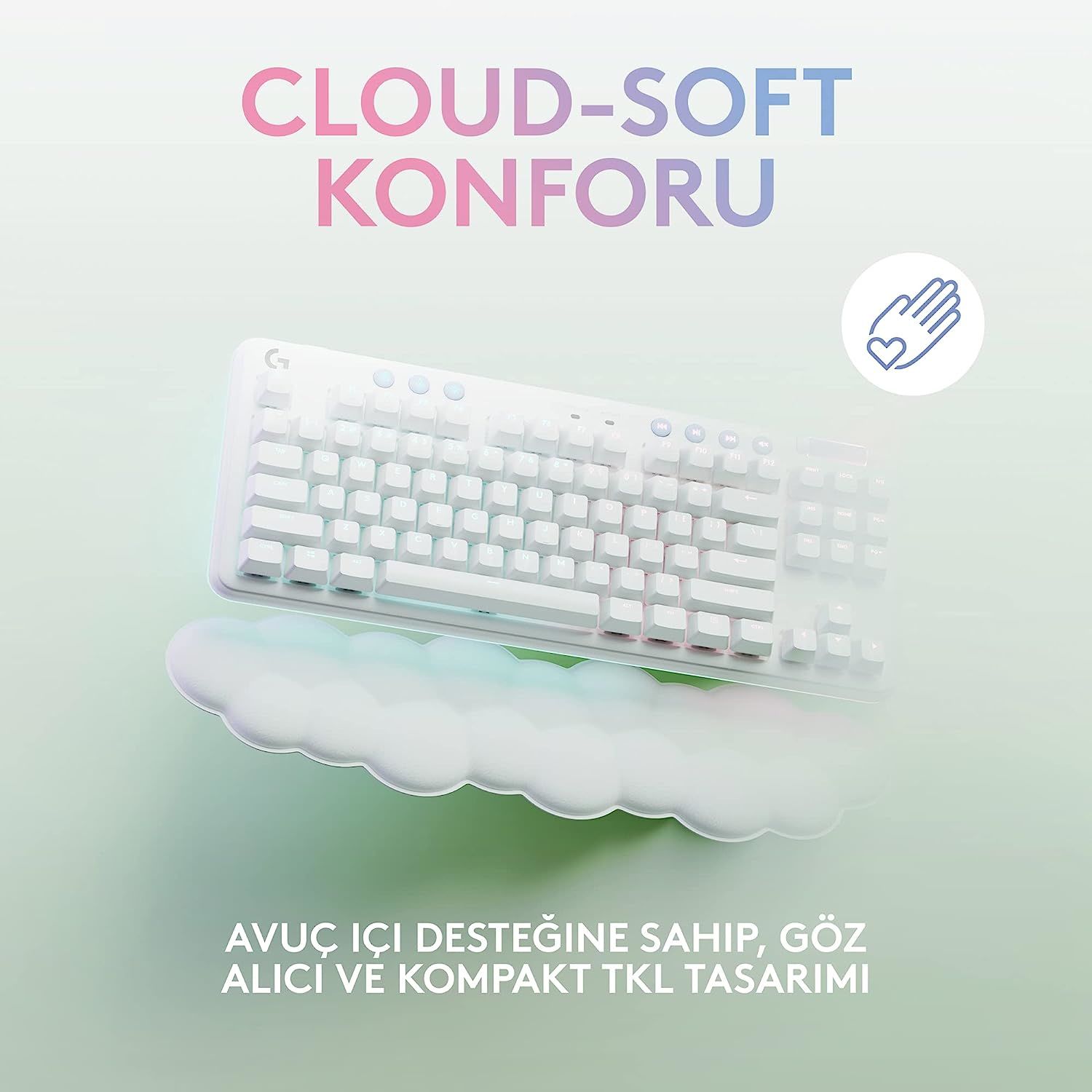 Logitech G715 Aurora Lightspeed Kablosuz Oyuncu Klavyesi