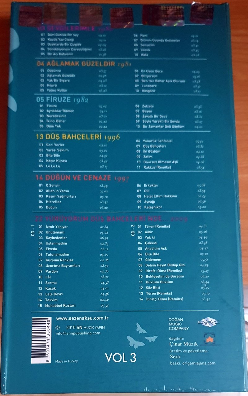 Sezen Aksu Kaybolmayan Yillar ArŞİv Serİsİ Vol 3 2010 Sn MÜzİk