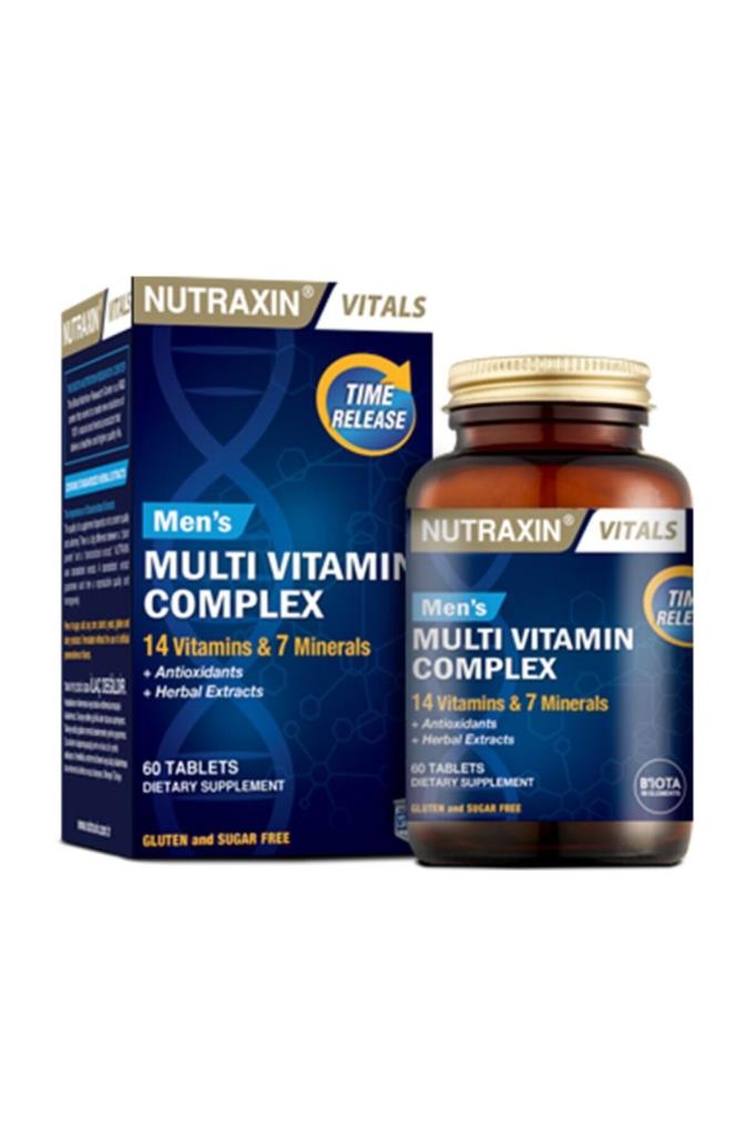 Nutraxin Mens Multi Vitamin Complex 60 Tablets | Evde Eczane