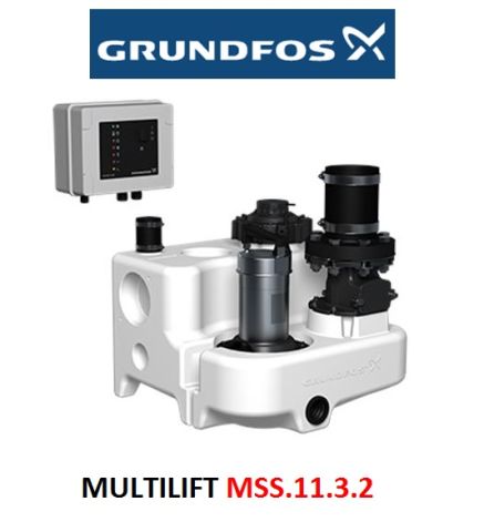 GRUNDFOS MULTILIFT MSS.11.3.2 1.1kW 380V ATIKSU FOSEPTİK TERFİ İSTASYONU - 97901027 GRUNDFOS ...