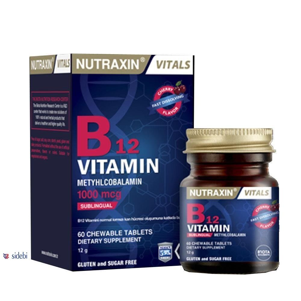 Nutraxin Vitals B12 Vitamin 60 Tablet