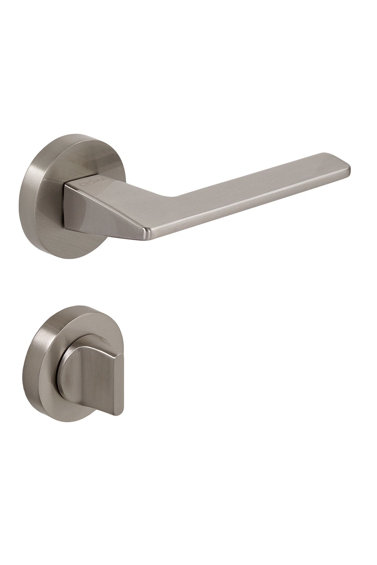 Çebi Croma Kapı Kolu VİA YUVARLAK WC - İnox Çebi Croma Kapı Kolu VİA YUVARLAK WC - İnox