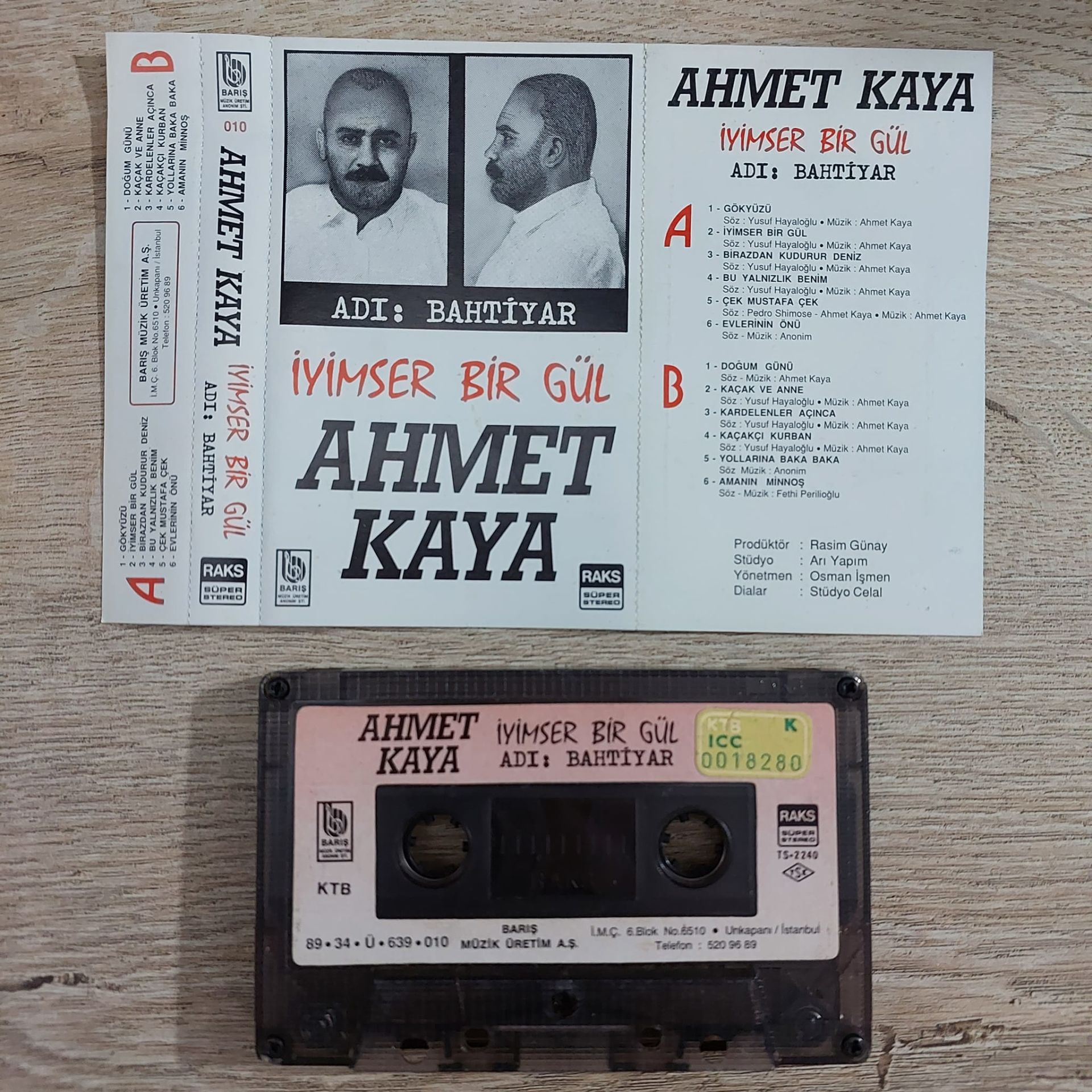 AHMET KAYA - ADI BAHTİYAR İYİMSER BİR GÜL KASET AHMET KAYA - ADI BAHTİYAR İYİMSER BİR GÜL KASET