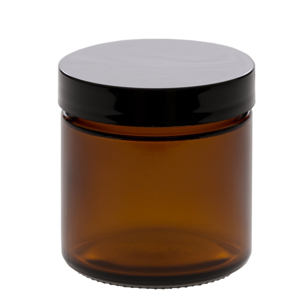 Amber Color Glass Cream Jar 100 Ml