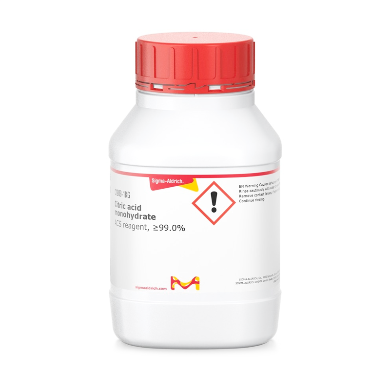 Sigma-Aldrich C1909 Citric acid monohydrate ACS reagent, ≥99.0% 500 gr